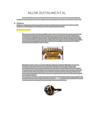 Musik Instrumental | PDF