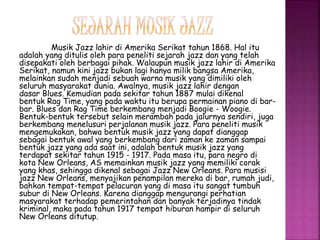 Musik jazz | PPTX