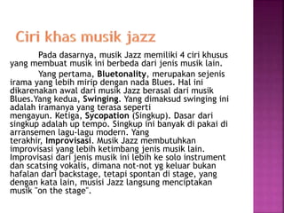 Musik jazz | PPTX