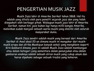 Musik jazz | PPTX