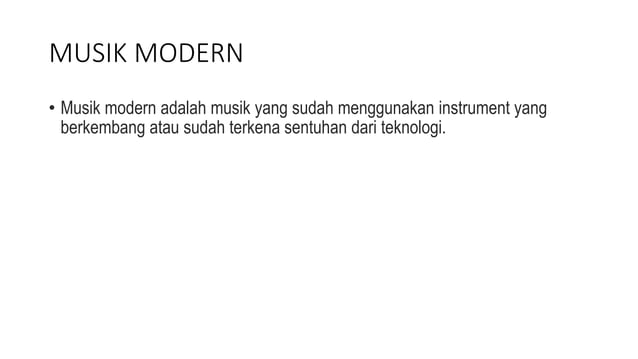 ppt bahan ajar musik modern untuk murid smp | PPT