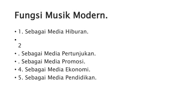 ppt bahan ajar musik modern untuk murid smp | PPT