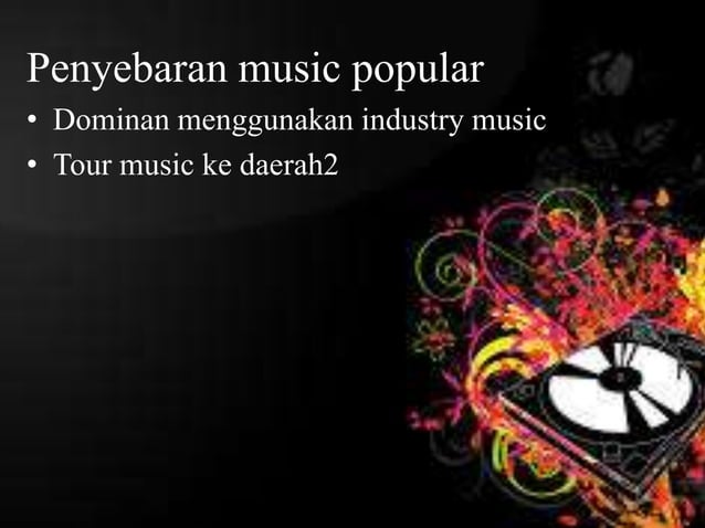 Musik populer di indonesia | PPT