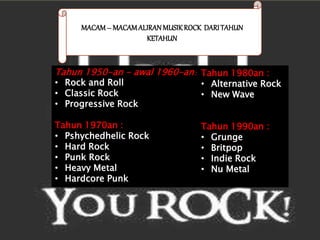 Musik rock | PPTX