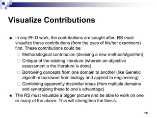 Musings on research sgd-2014 | PPT