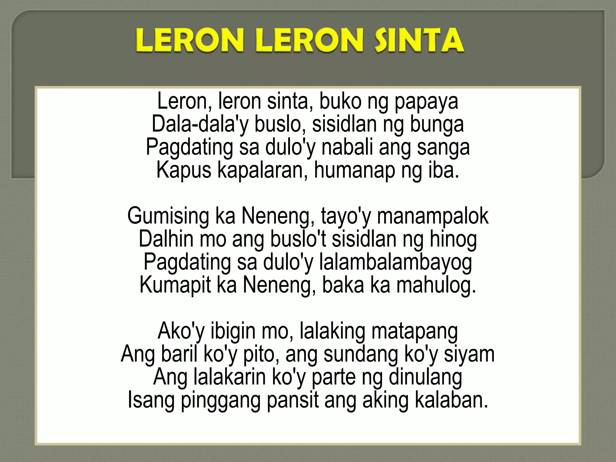 Music of the lowlands of luzon - Grade 7 | PPT