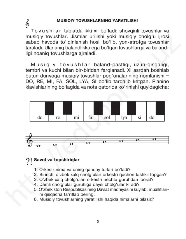 Musiqa 5 sinf | PDF