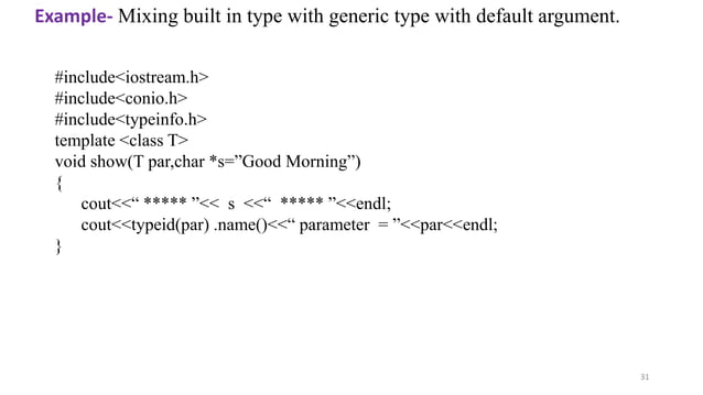 TEMPLATES IN JAVA | PPT