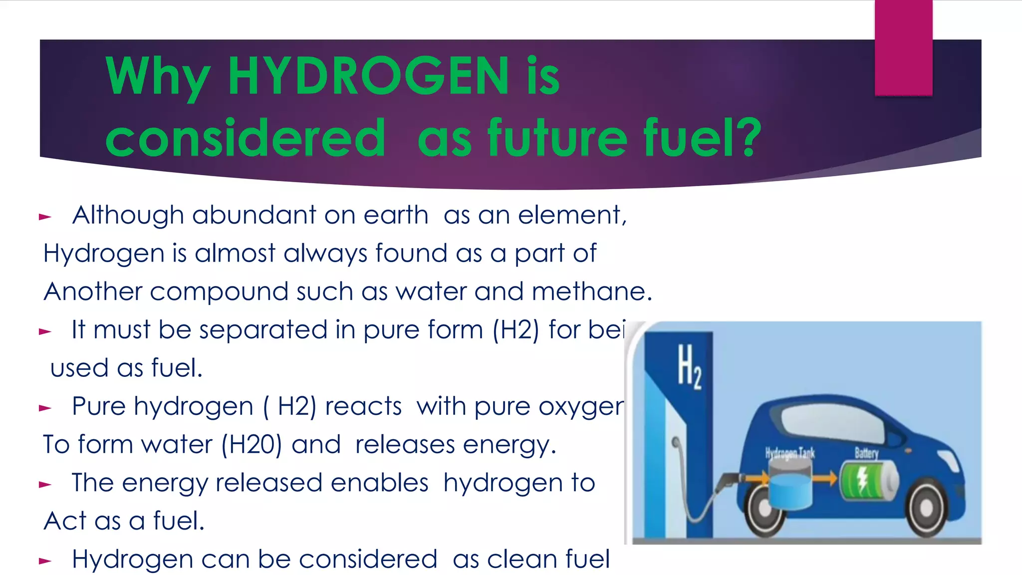 Hydrogen the future fuel | PPT