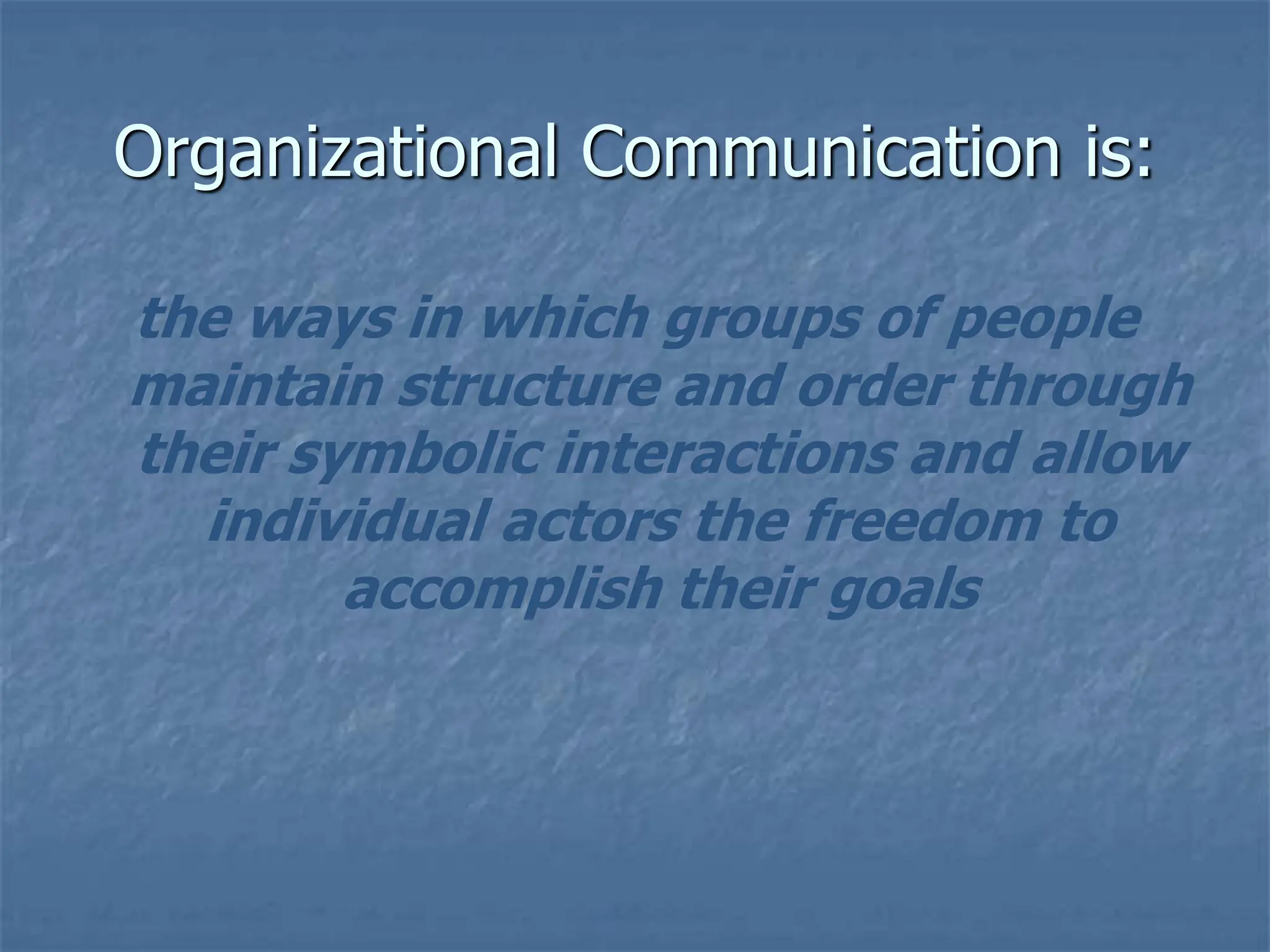 Organisational Communication, structure and types | PPT