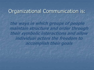 Organisational Communication, structure and types | PPT