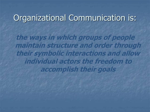 Organisational Communication, structure and types | PPT