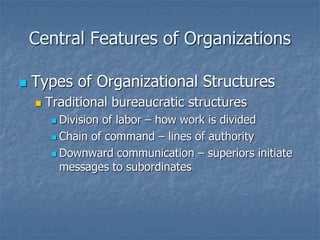 Organisational Communication, structure and types | PPT