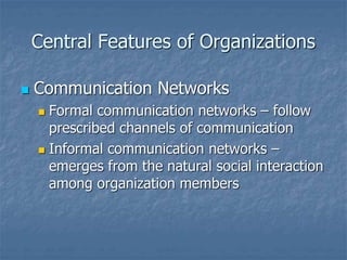 Organisational Communication, structure and types | PPT