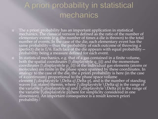 principal of equal priori probility Muskan tiwari bsc i 2018 | PPTX