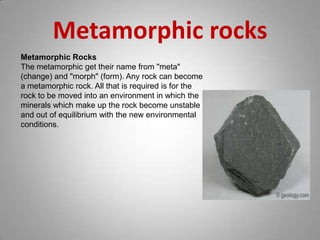 KINDS OF ROCKS | PPT
