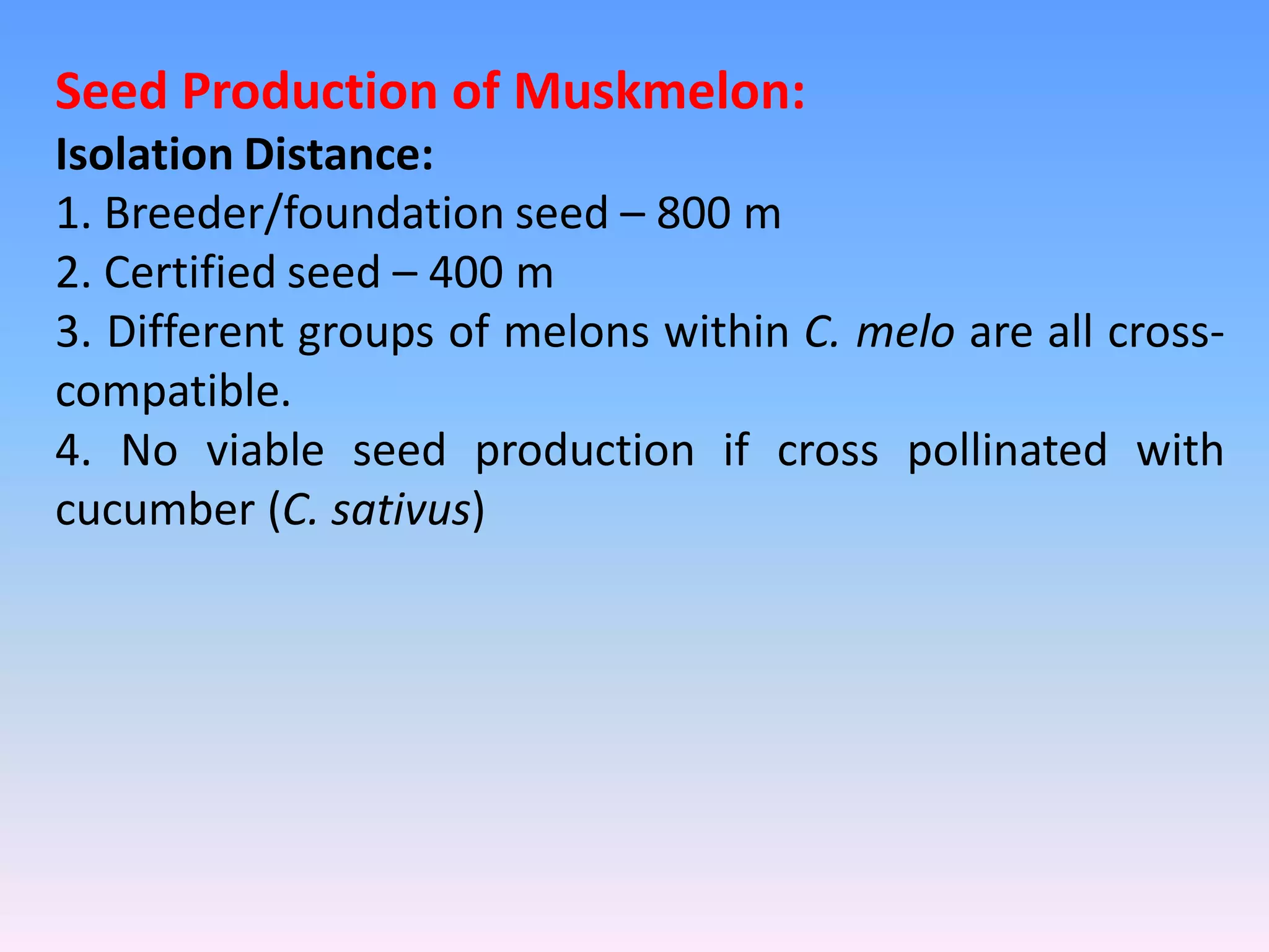 Muskmelon breeding | PDF