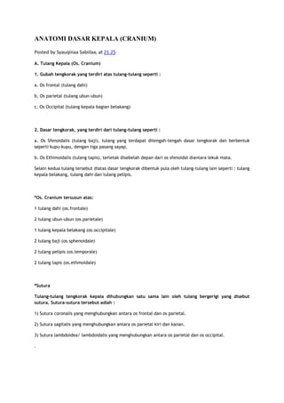 Muskuloskeletal - s1 kesehatan masyarakat | DOCX