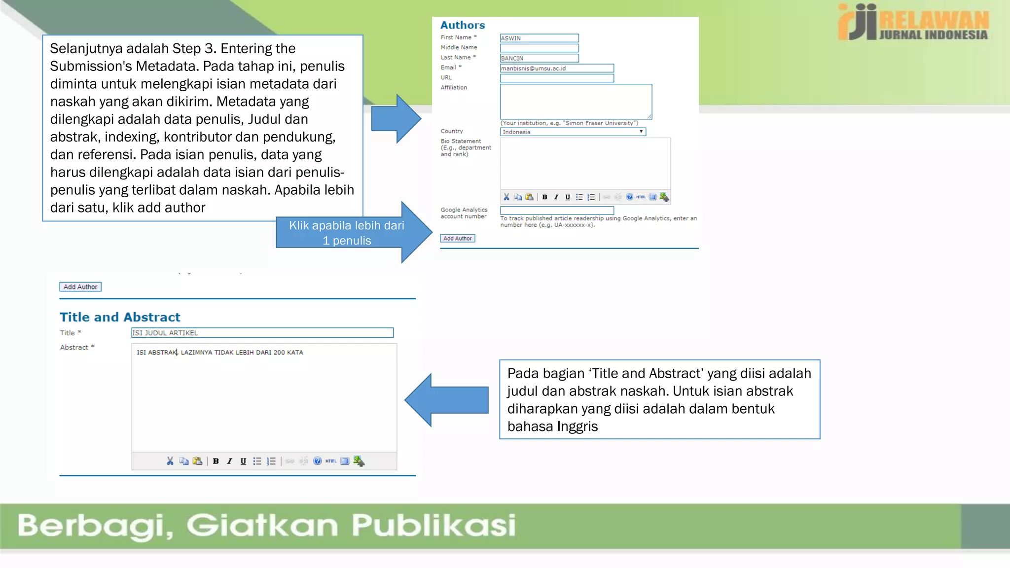 Panduan Pengiriman Naskah di OJS untuk Penulis | PDF
