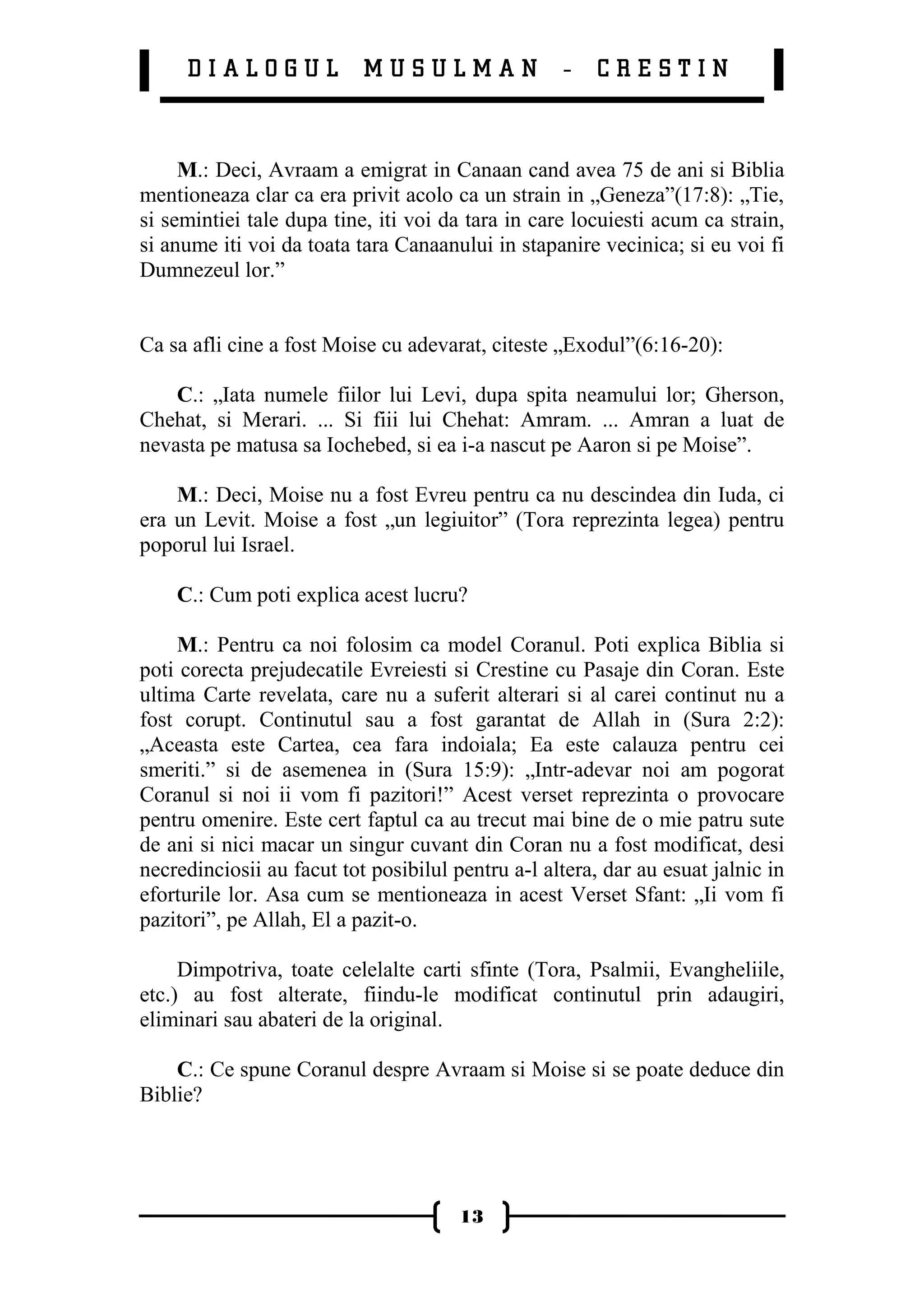 DIALOGUL MUSULMAN CRESTIN | PDF