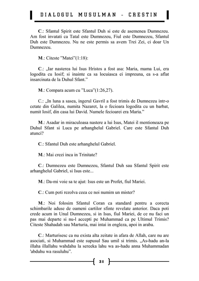 DIALOGUL MUSULMAN CRESTIN | PDF