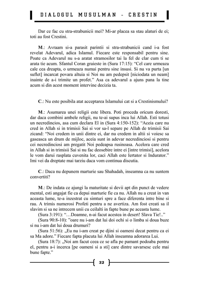 DIALOGUL MUSULMAN CRESTIN | PDF