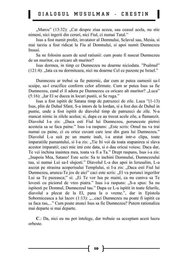 DIALOGUL MUSULMAN CRESTIN | PDF