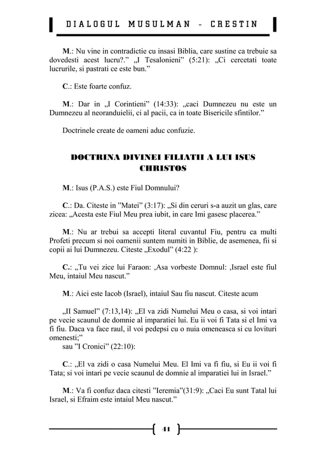 DIALOGUL MUSULMAN CRESTIN | PDF