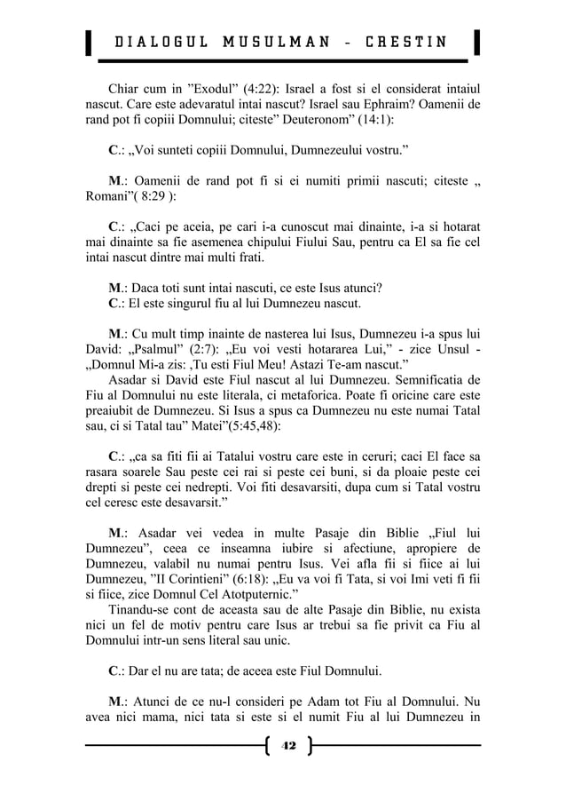 DIALOGUL MUSULMAN CRESTIN | PDF