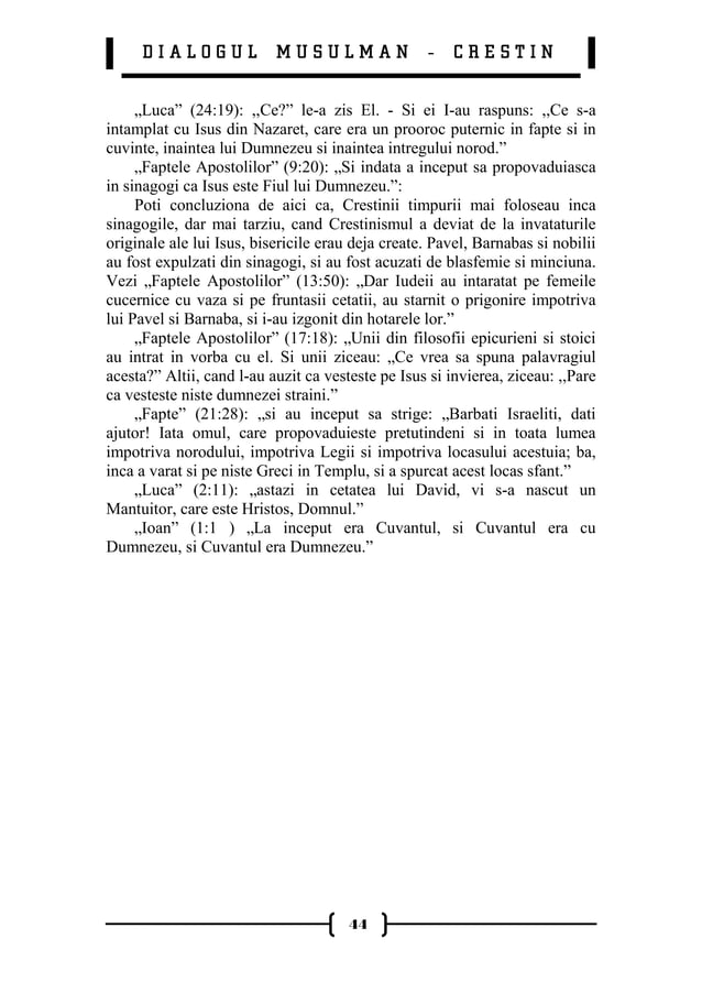 DIALOGUL MUSULMAN CRESTIN | PDF