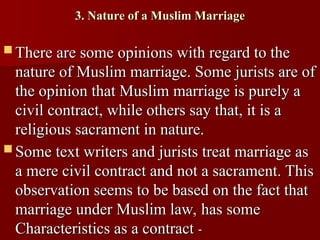 Muslim-Marriage under muslim law of Bangladesh | PPT