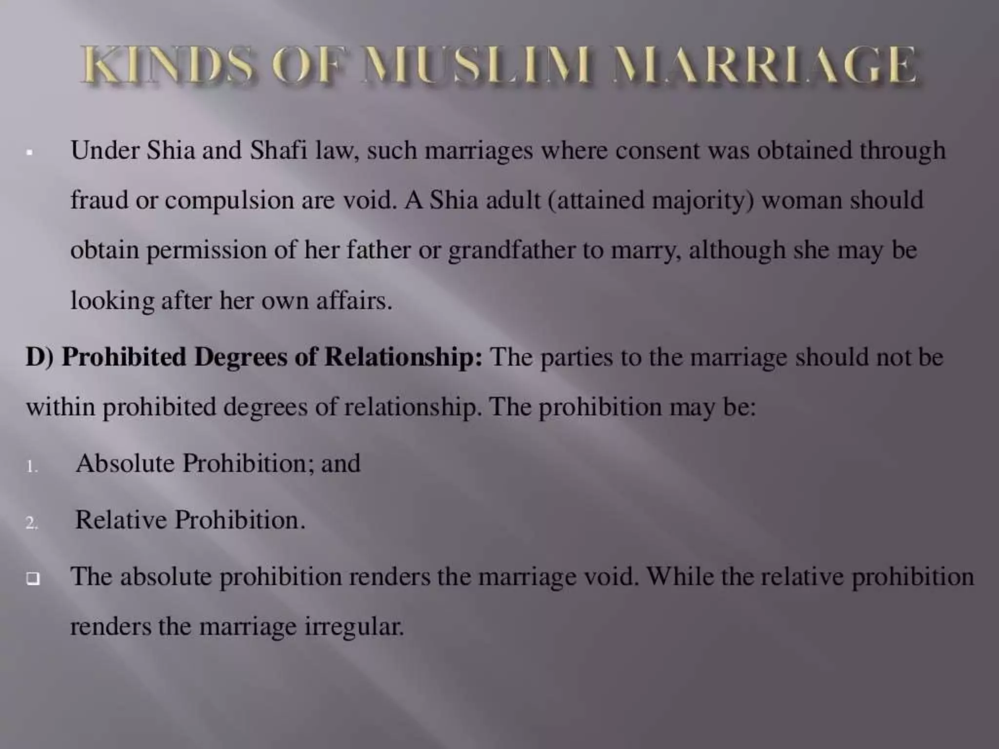 Muslim marriages | PPTX
