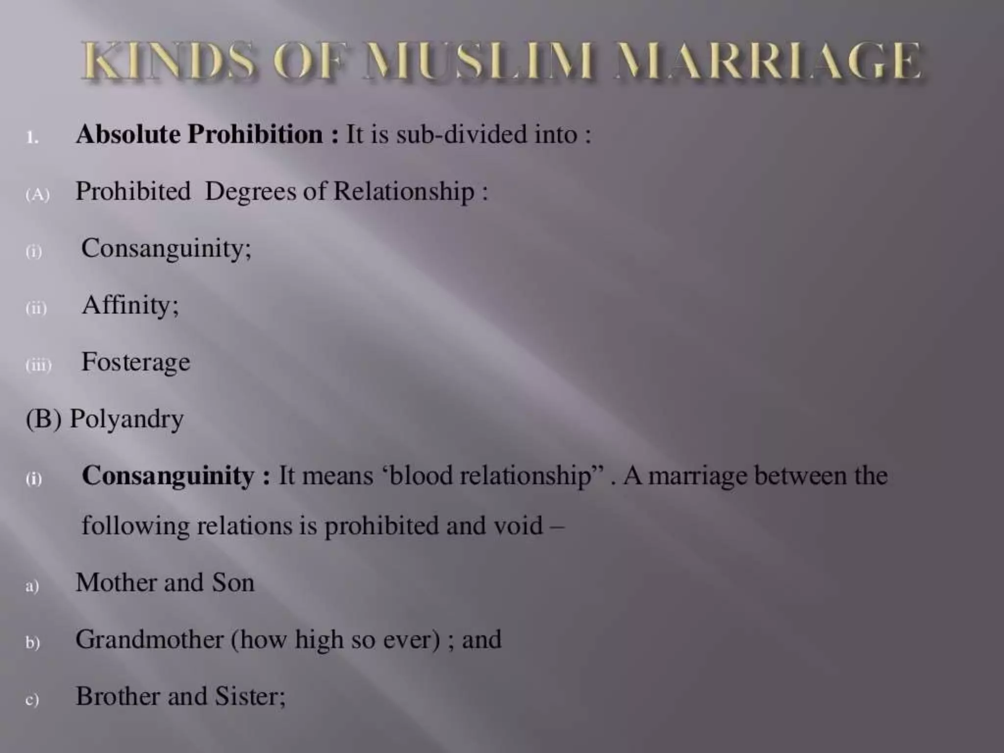 Muslim marriages | PPTX