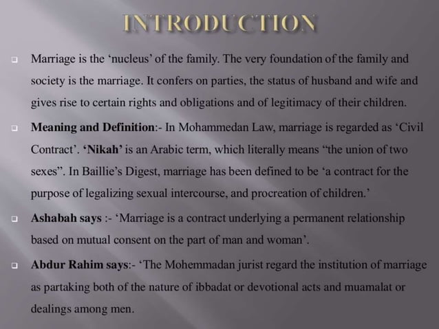 Muslim marriages | PPTX