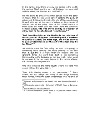Muslim Unity: In Light Of The Numerous Groups And Parties | PDF