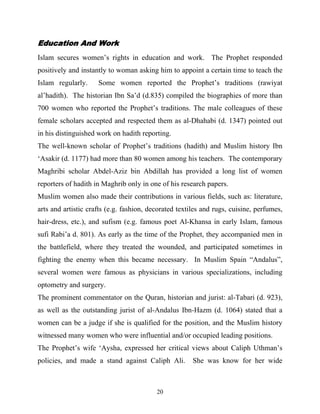 Muslim Women - The Family and The Society | PDF