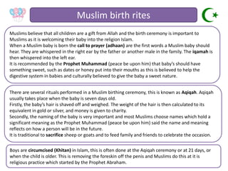 Muslim birthing ceremony | PPT