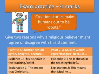 Muslim and Christian Creation Story | PPTX