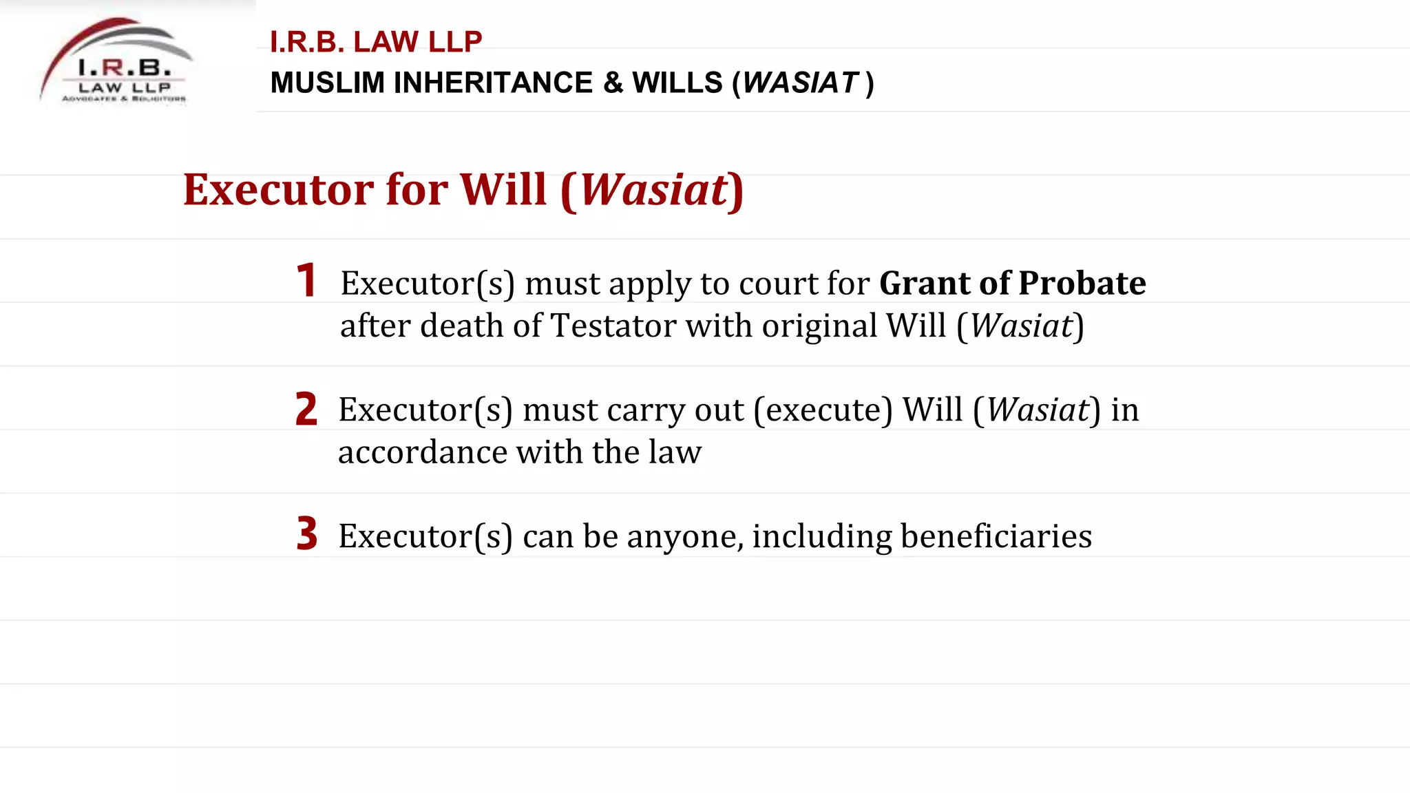 Muslim Inheritance and Wills Slides 2021 | PPTX