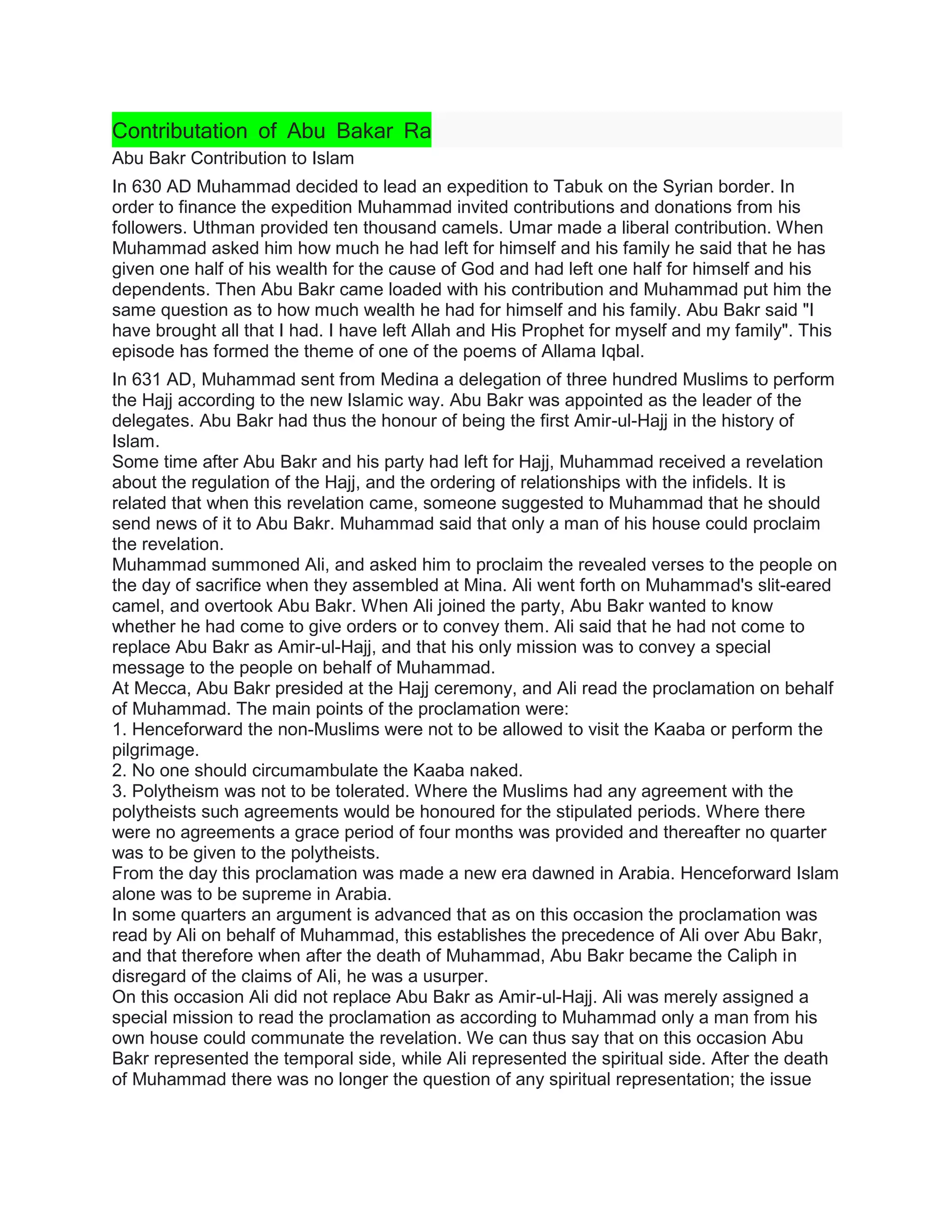 Muslim khalifa | PDF