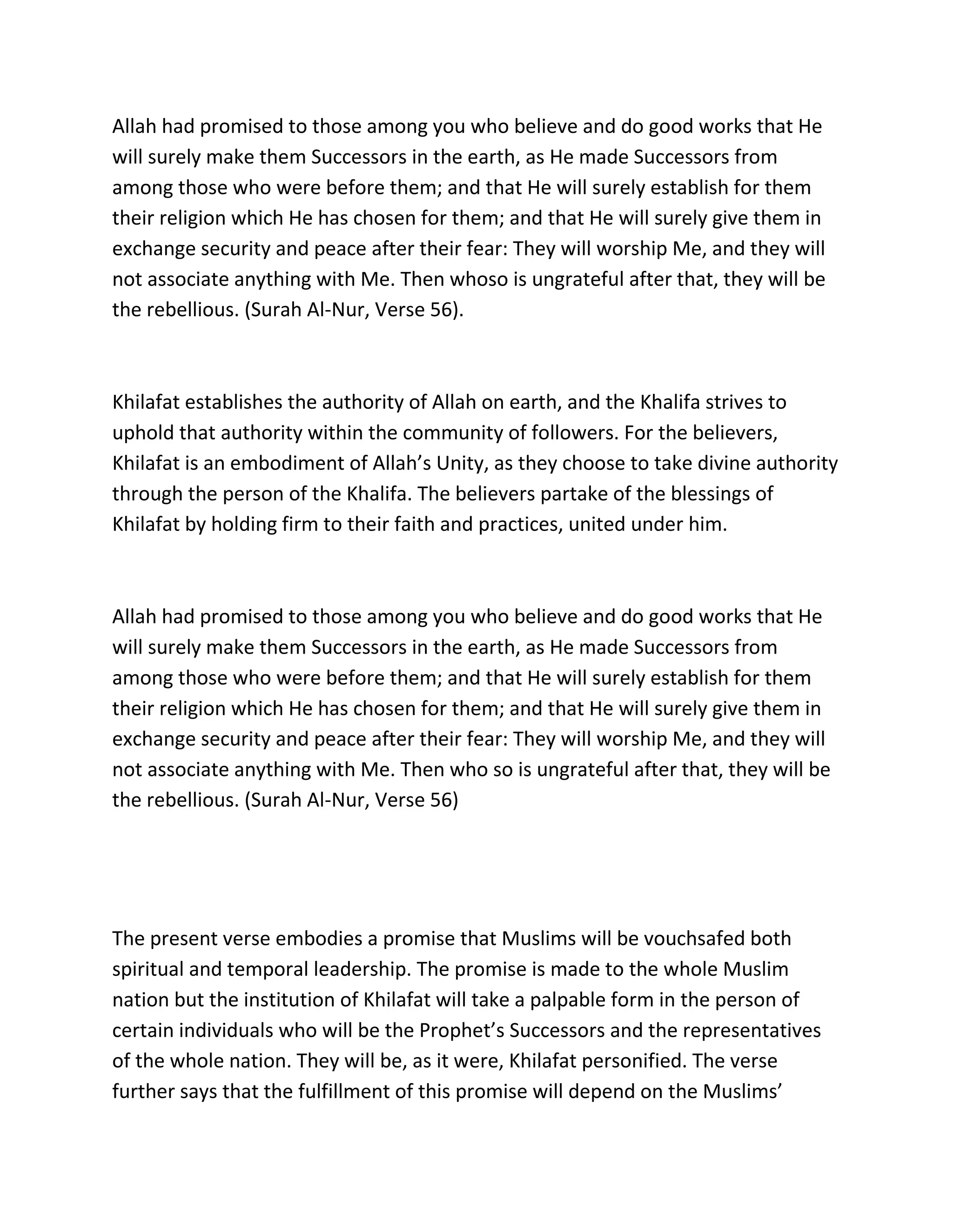 Muslim khalifa | PDF