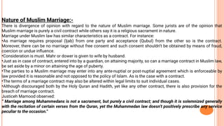 Overview of Muslim Law in Indian scenario | PPT