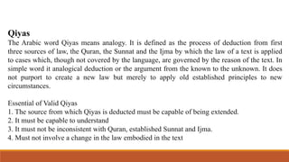 Muslim Law Lecture 1 Sources Primary and Secondary Sources | PPTX