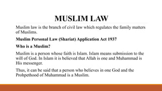Muslim Law Lecture 1 Sources Primary and Secondary Sources | PPTX