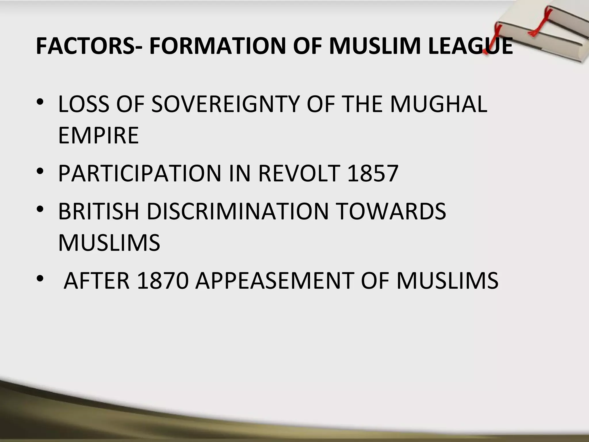 Muslim league | PPT
