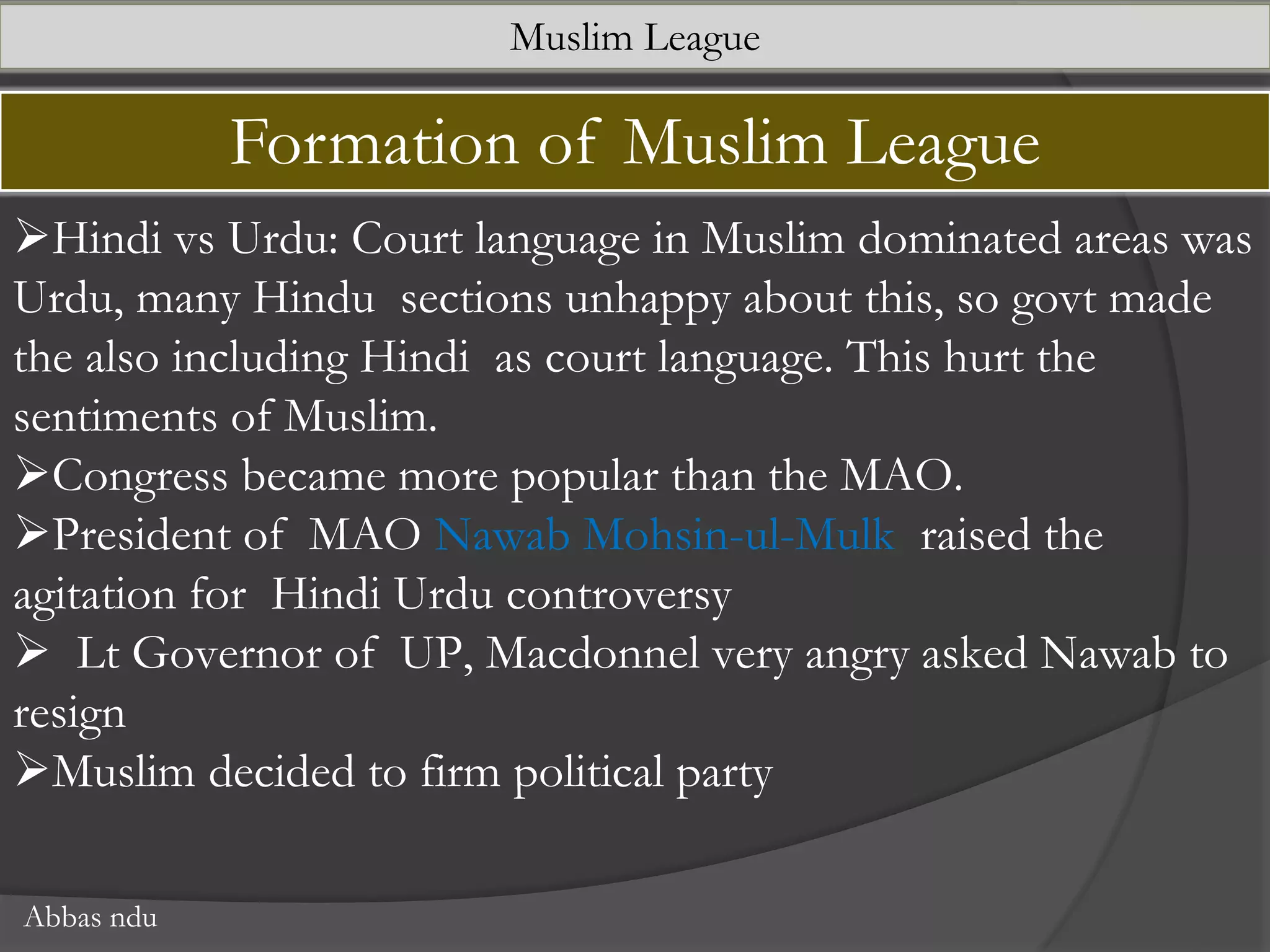Muslim league | PPTX