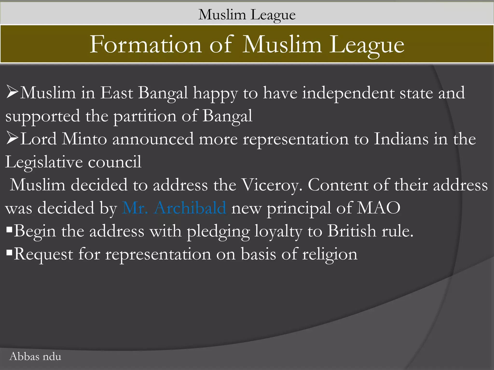 Muslim league | PPTX