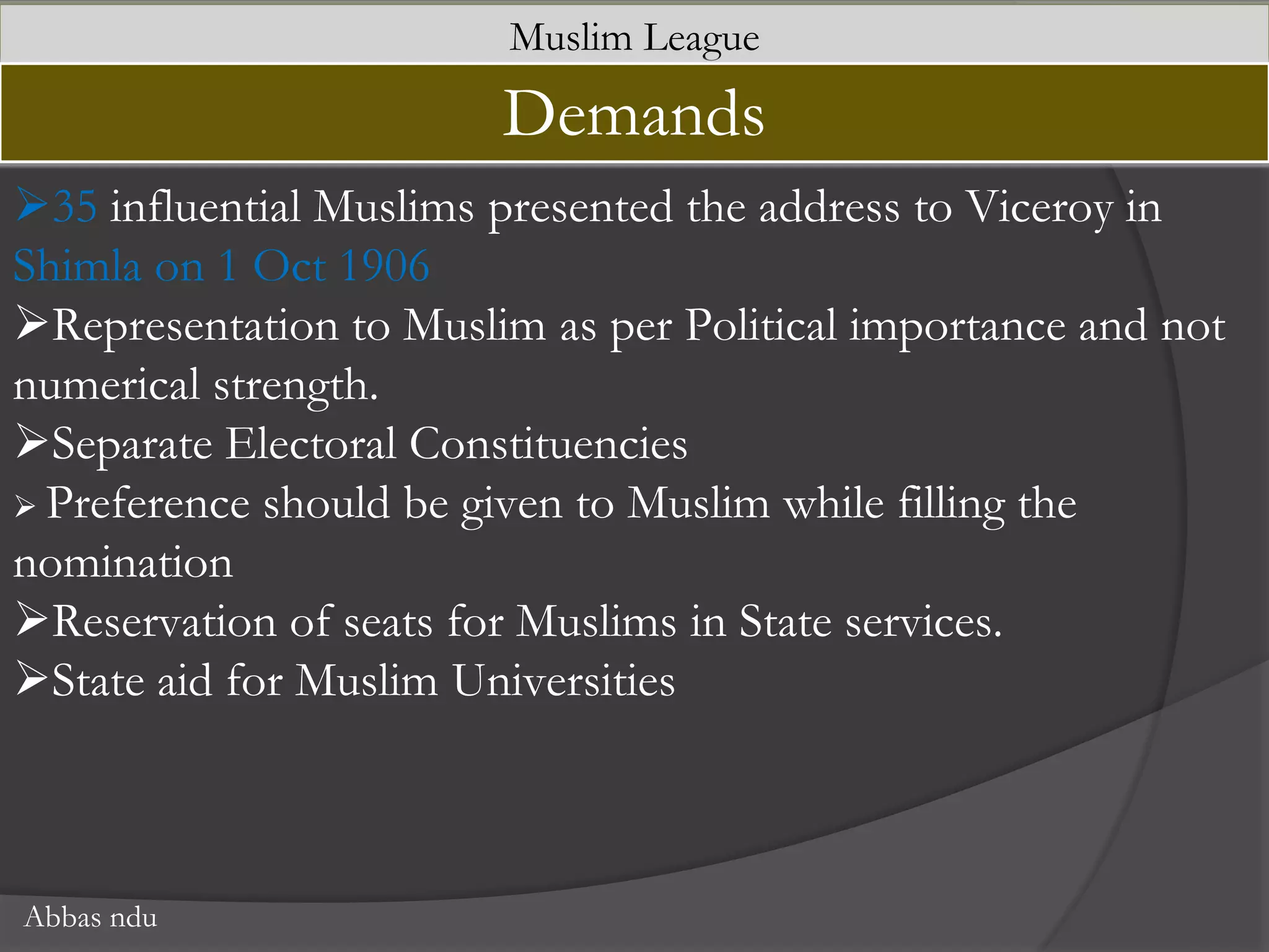 Muslim league | PPTX