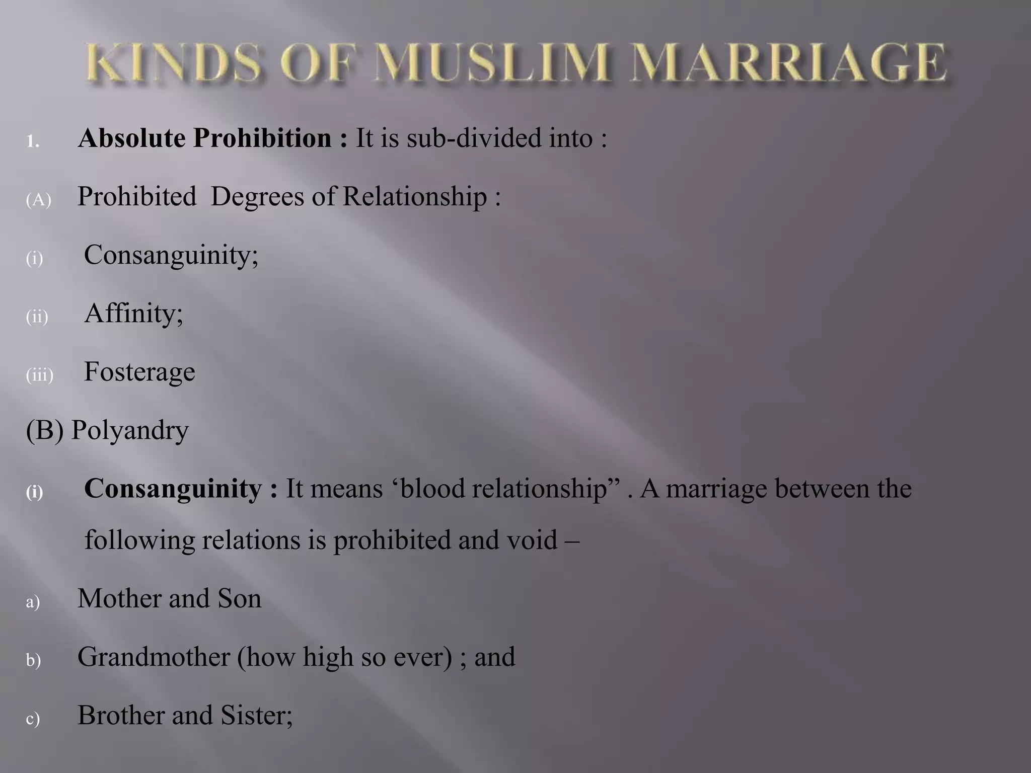 Muslim marriages | PPTX