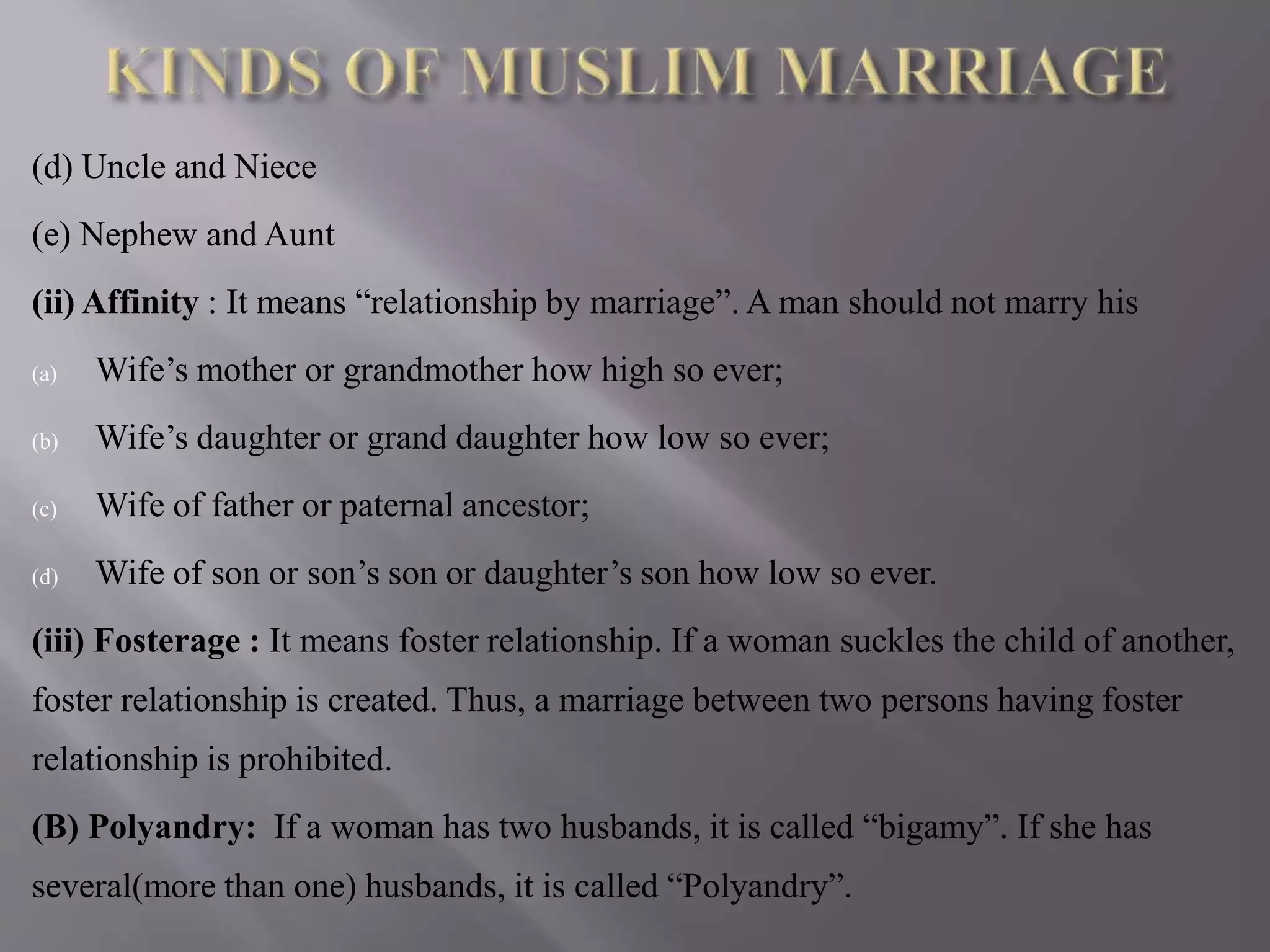 Muslim marriages | PPTX